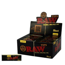 RAW Classic Black Tips - 50ct | Smoke Arsenal
