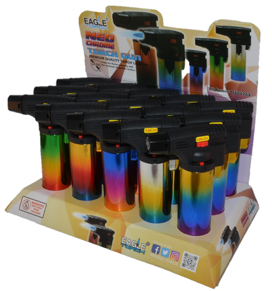 Eagle Neo Chrome (PT101NCR) Torch Lighter - 15ct | Smoke Arsenal