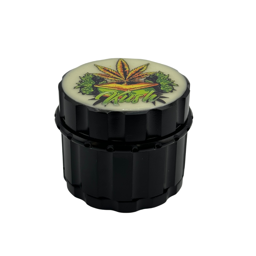 Arsenal Reefer Glow In The Dark 55mm 4-Pc Grinder - 3ct | Smoke Arsenal